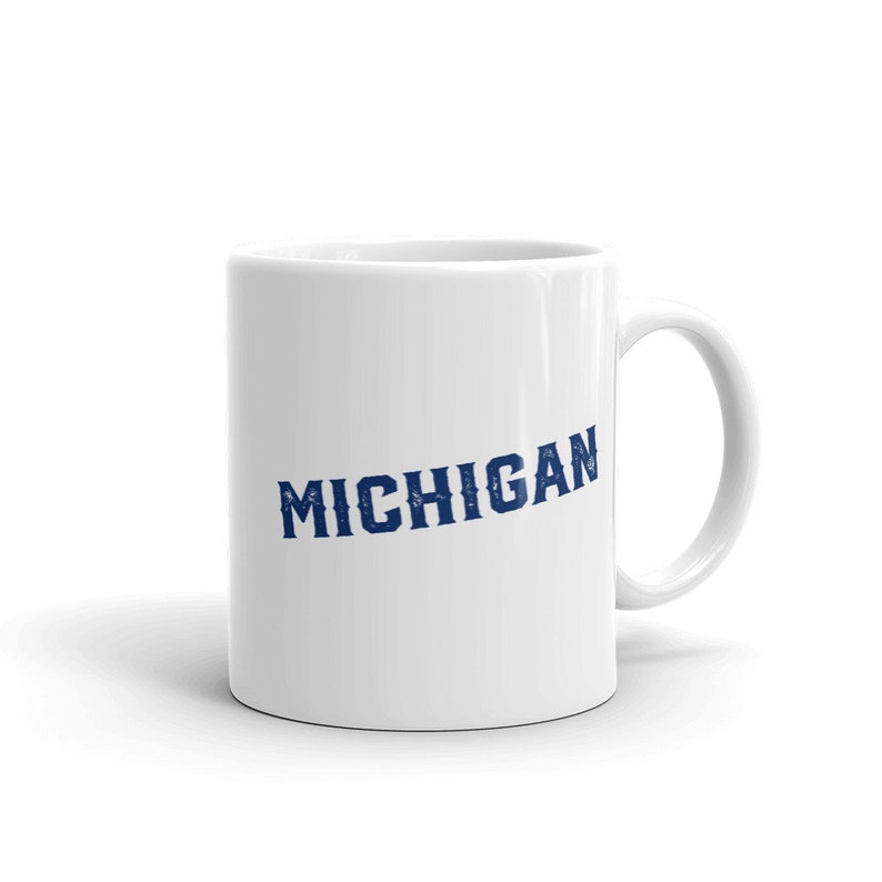 Michigan Stadium Michigan Wolverines Stipple Art Mug - Etsy
