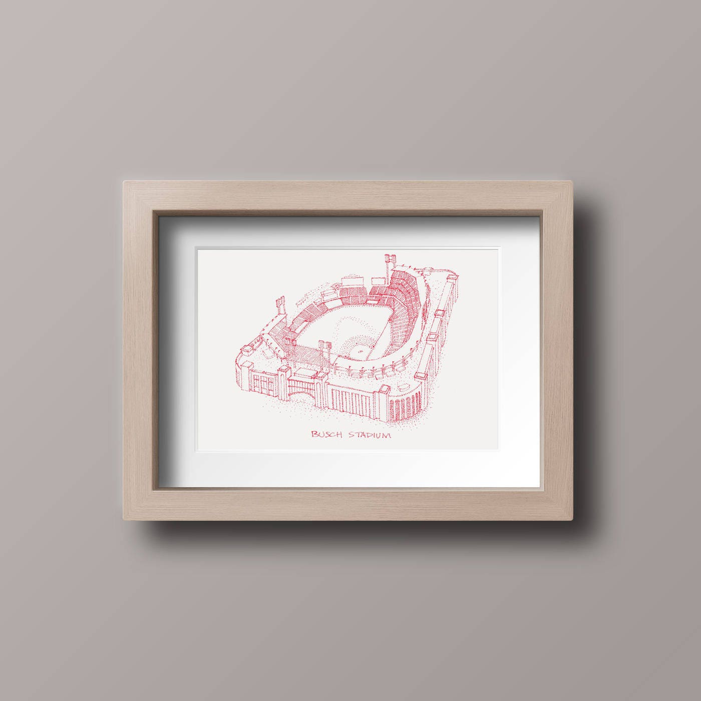 Busch Stadium St. Louis Cardinals Stipple Drawing | Etsy