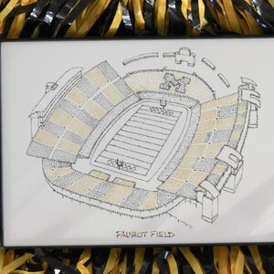 Memorial Stadium - Faurot Field - Missouri Tigers - MIZZOU - Stipple ...