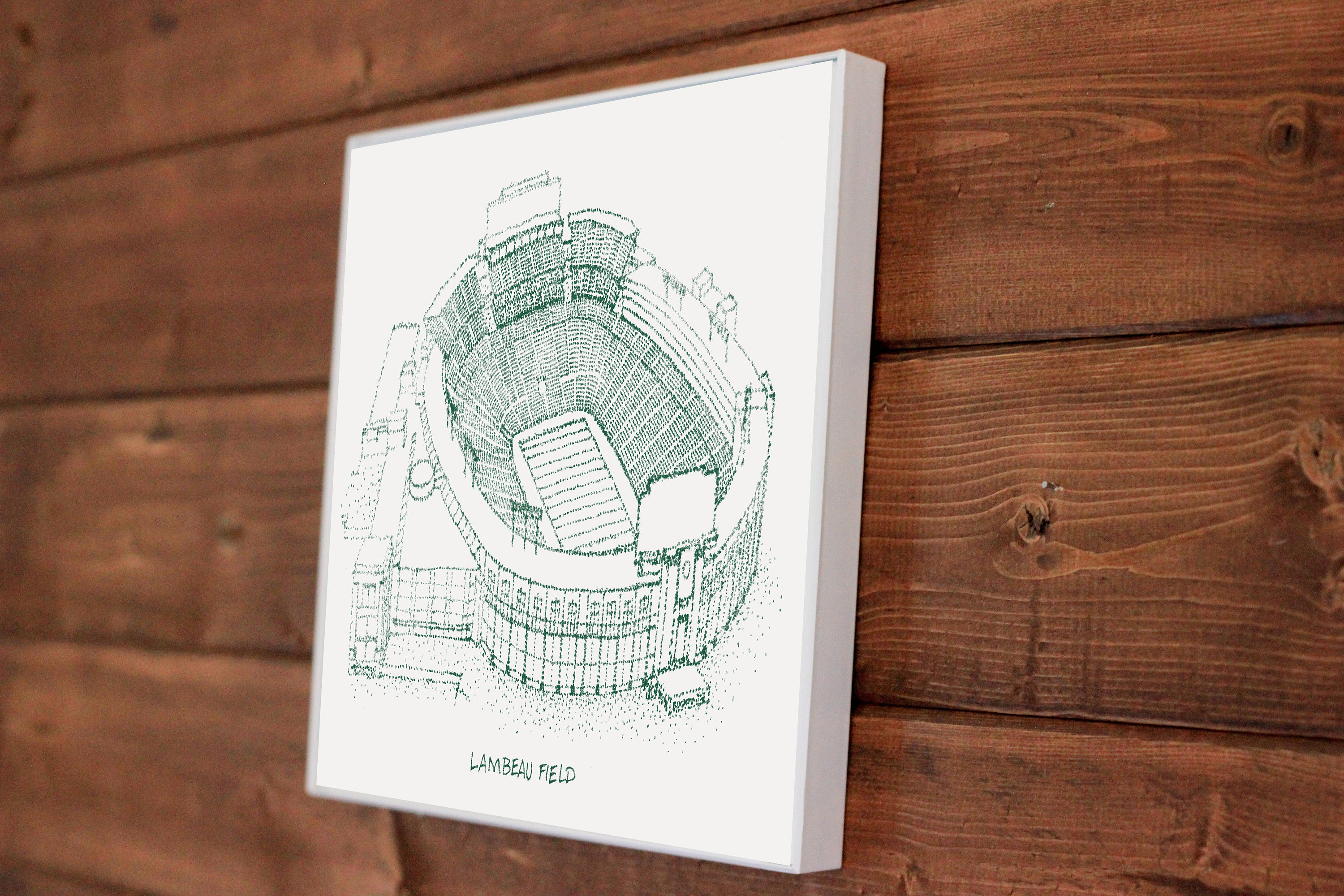 Lambeau Field Green Bay Packers Stipple Drawing Football - Etsy