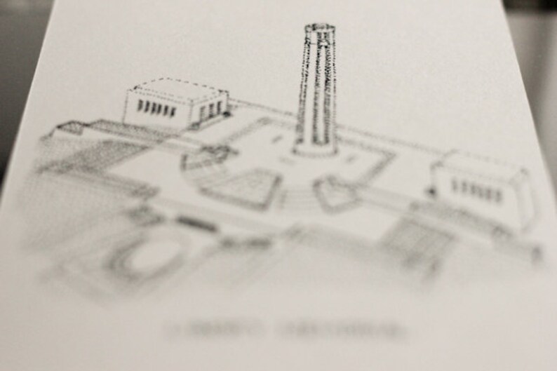Liberty Memorial - World War 1 Memorial - Kansas City - Stipple Drawing ...