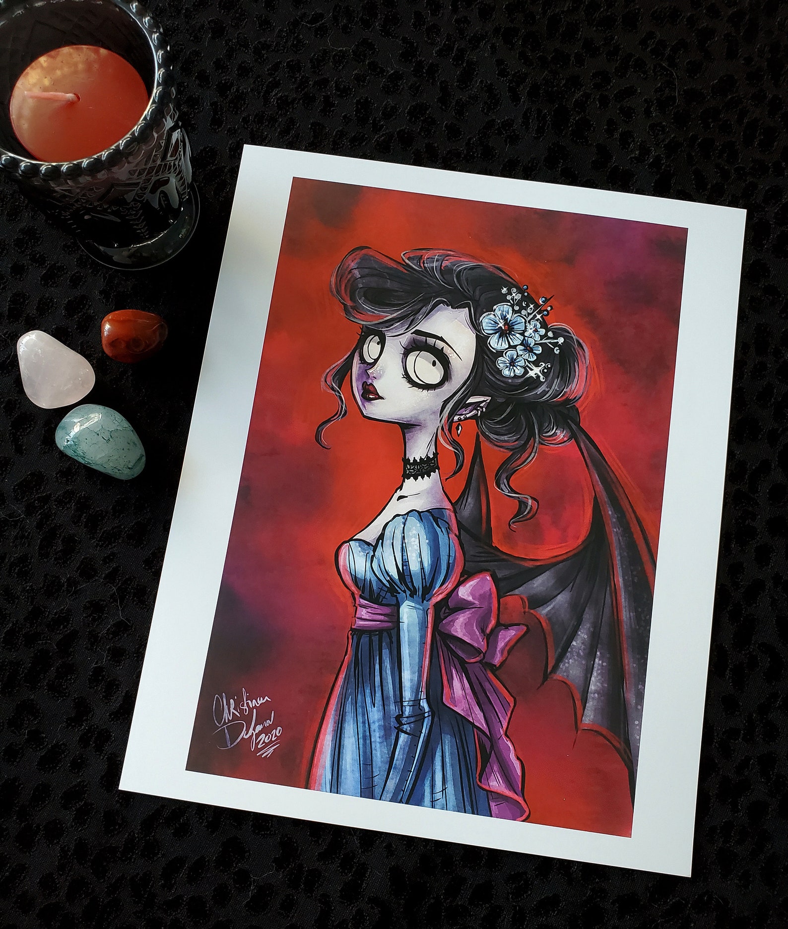 Regency Era Vampire - Art Print - Etsy