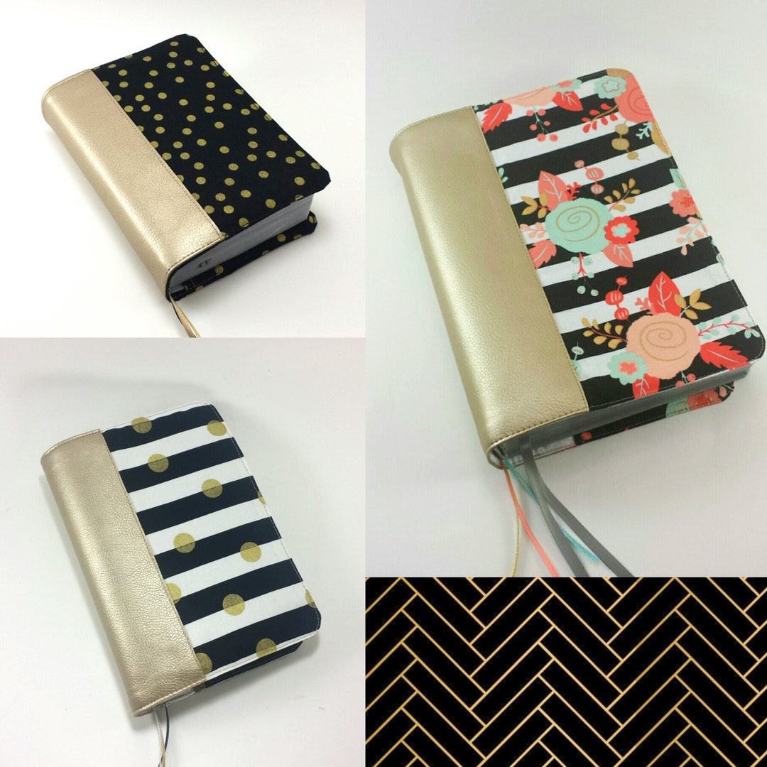 Custom Bible Cover Handmade Book Binder Journal Planner Cover Gold ...