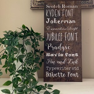 Personalized/custom Small Wood Sign. It Comes in Three Sizes and ...