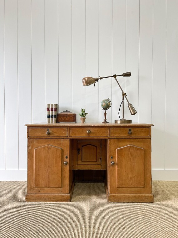 English Pedestal Desk