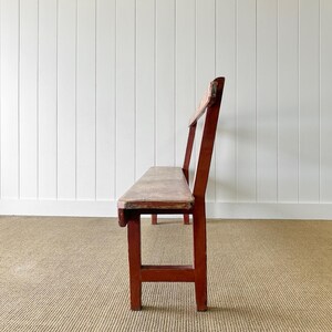 A Good and Rustic Bench With Back - Etsy