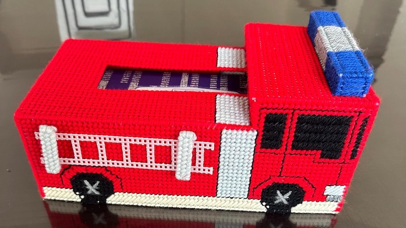 Fire Engine Tissue Cover Box. Perfect Gift for Firefighter Kids Room - Etsy