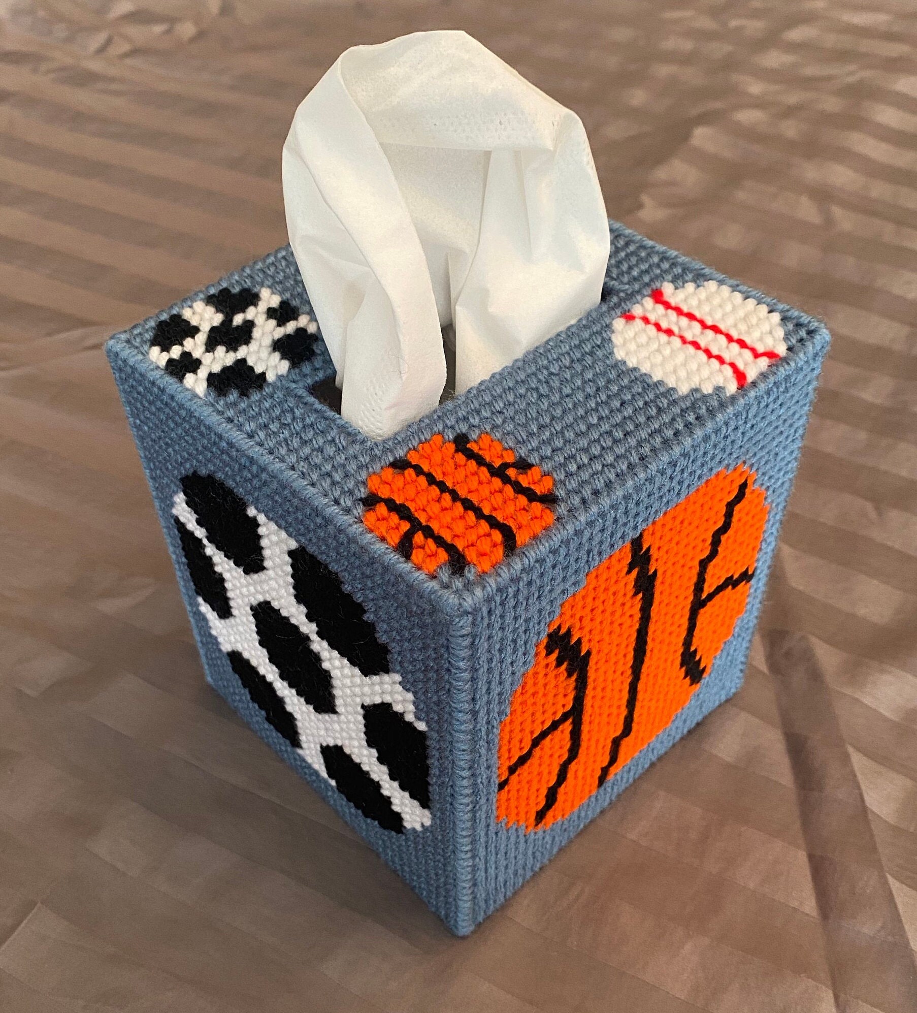 Handmade Sports Tissue Box Cover | Kids Room Decor/sports Lovers - Etsy