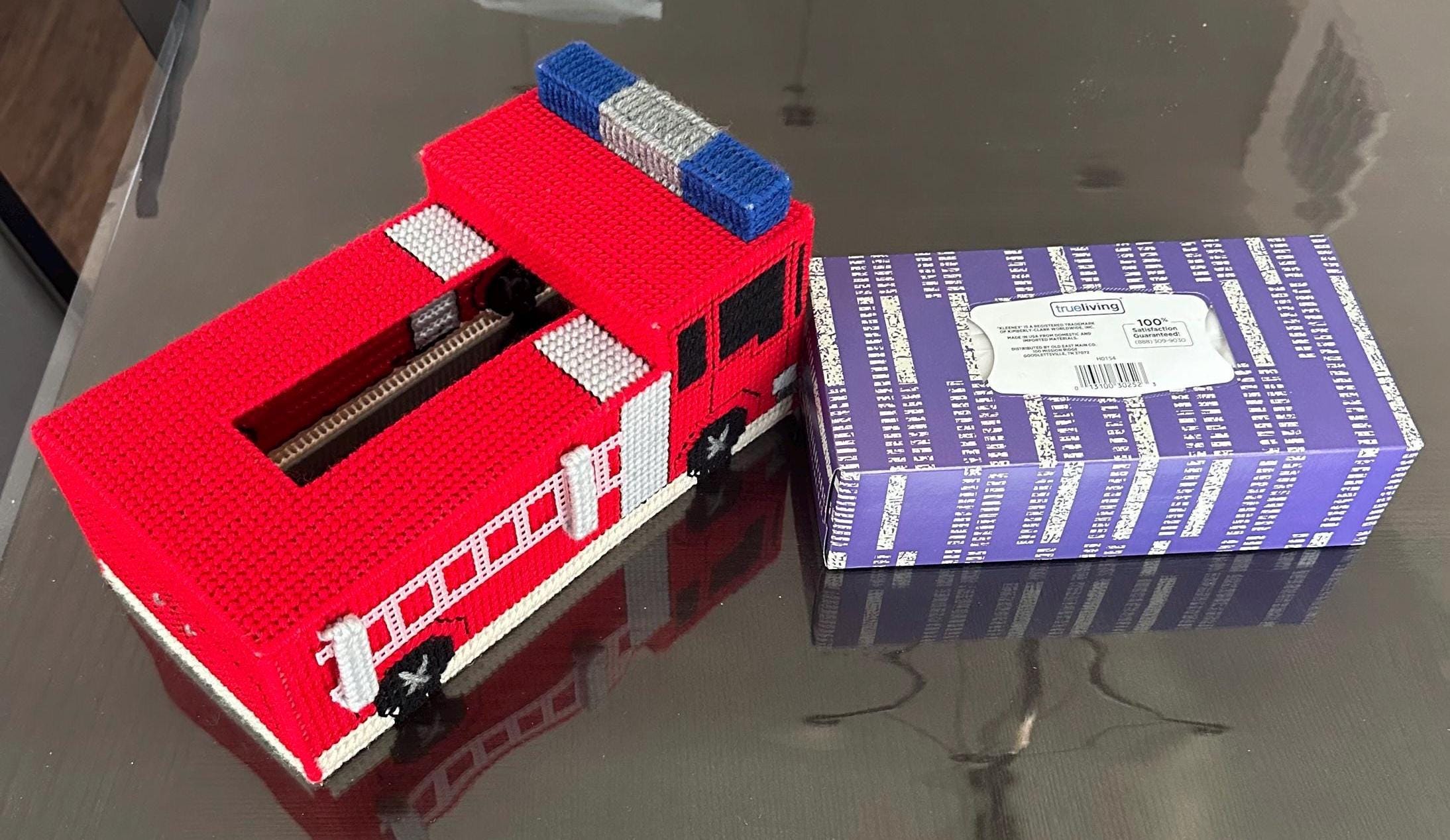 Fire Engine Tissue Cover Box. Perfect Gift for Firefighter Kids Room - Etsy