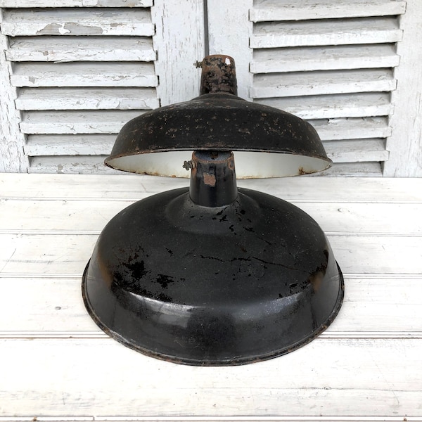 Enamel Factory Light Shade - Etsy