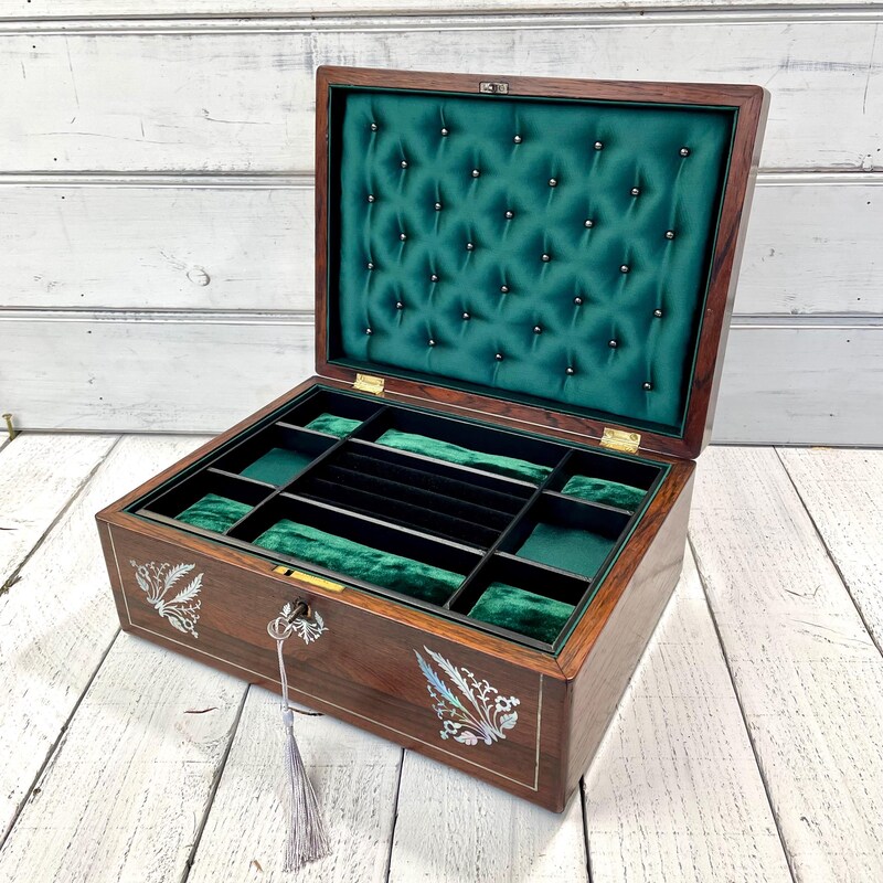 Antique Jewelry Box - Etsy