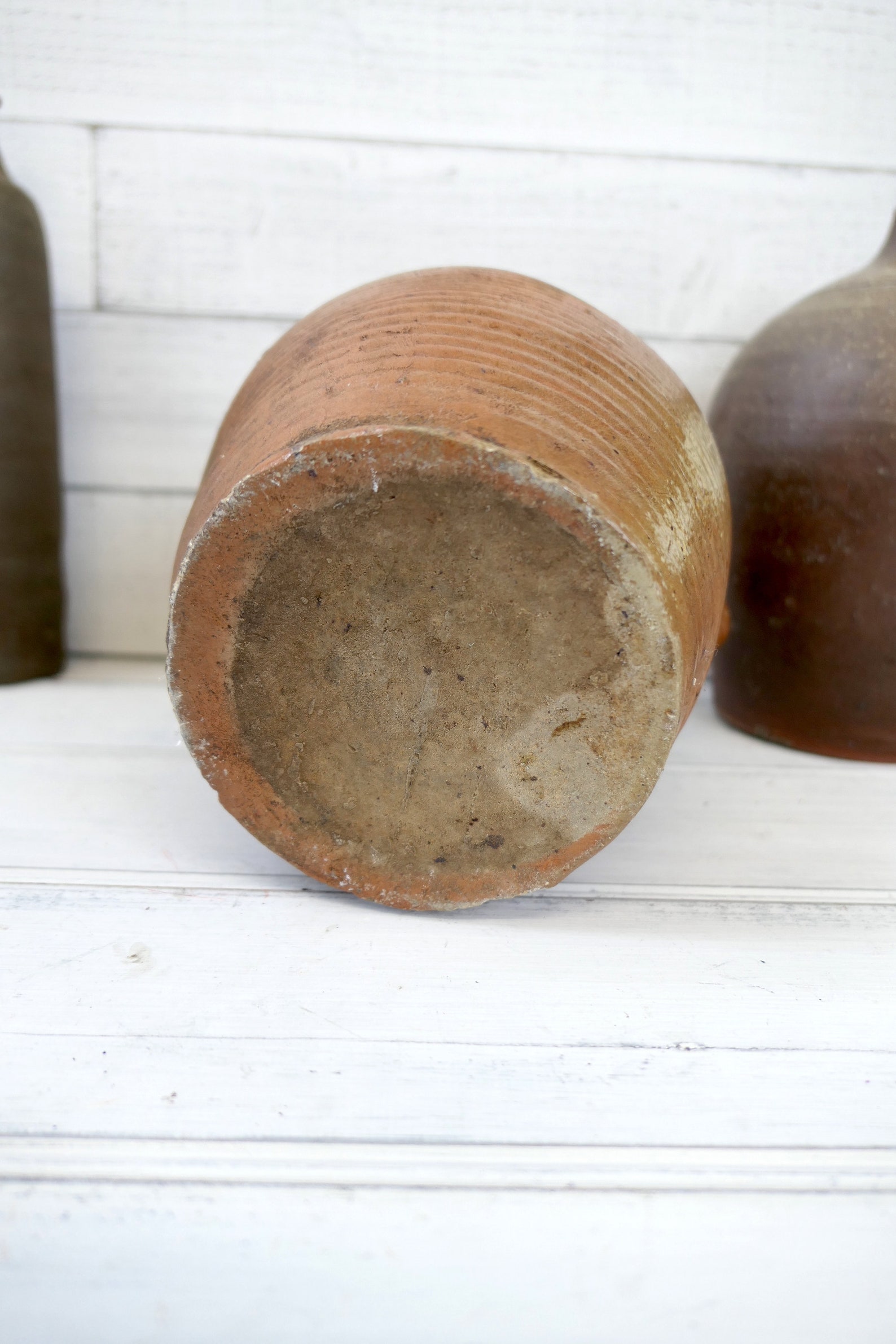 Antique French Stoneware Oil Pot With Handle Primitive - Etsy UK