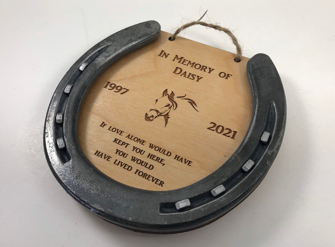 Horse Loss Memorial Gift, Equine Memorial Gift, Passing of Horse ...