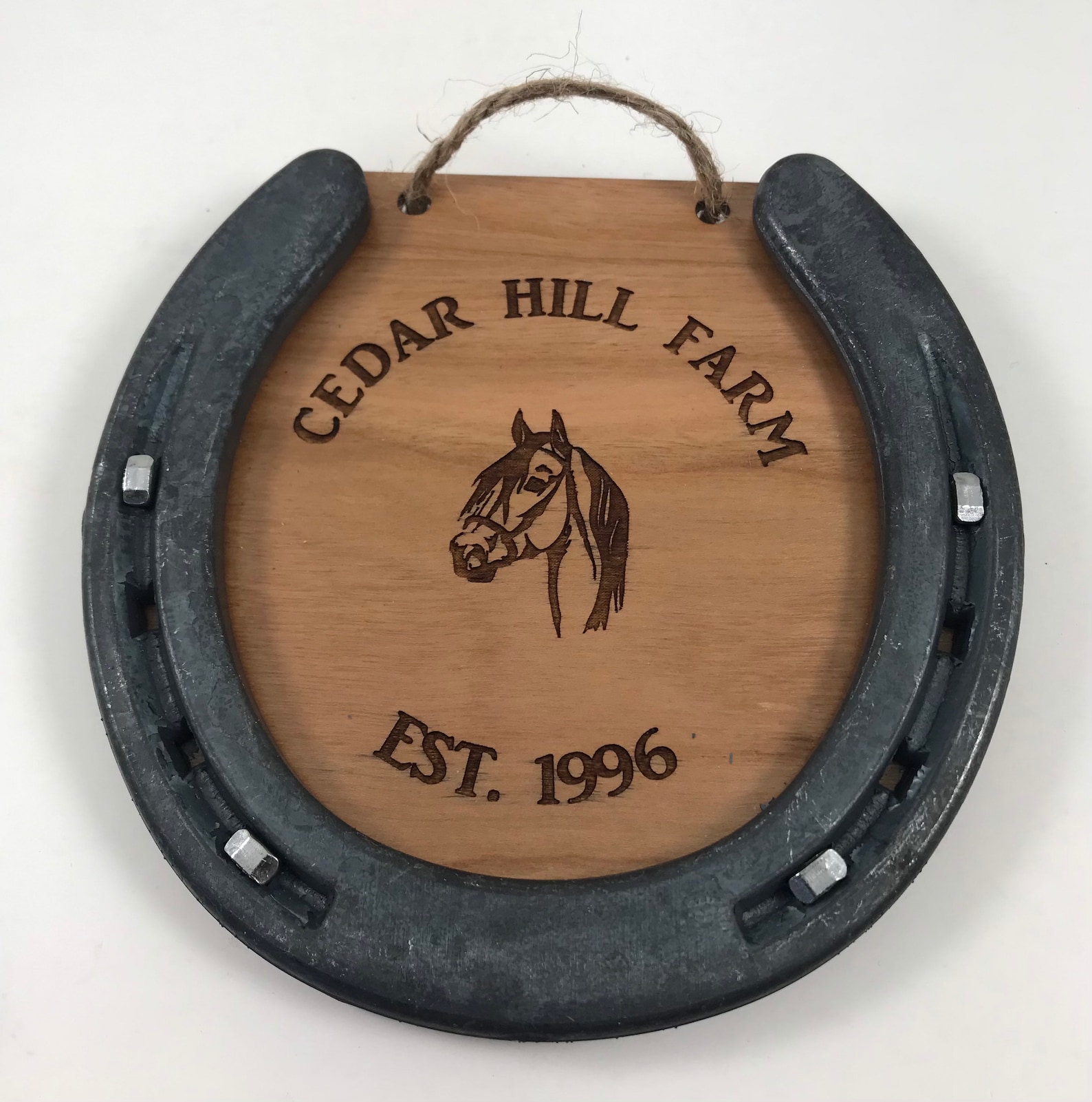 Personalized Horseshoe, Engraved Horseshoe, New Home Gift, Housewarming ...