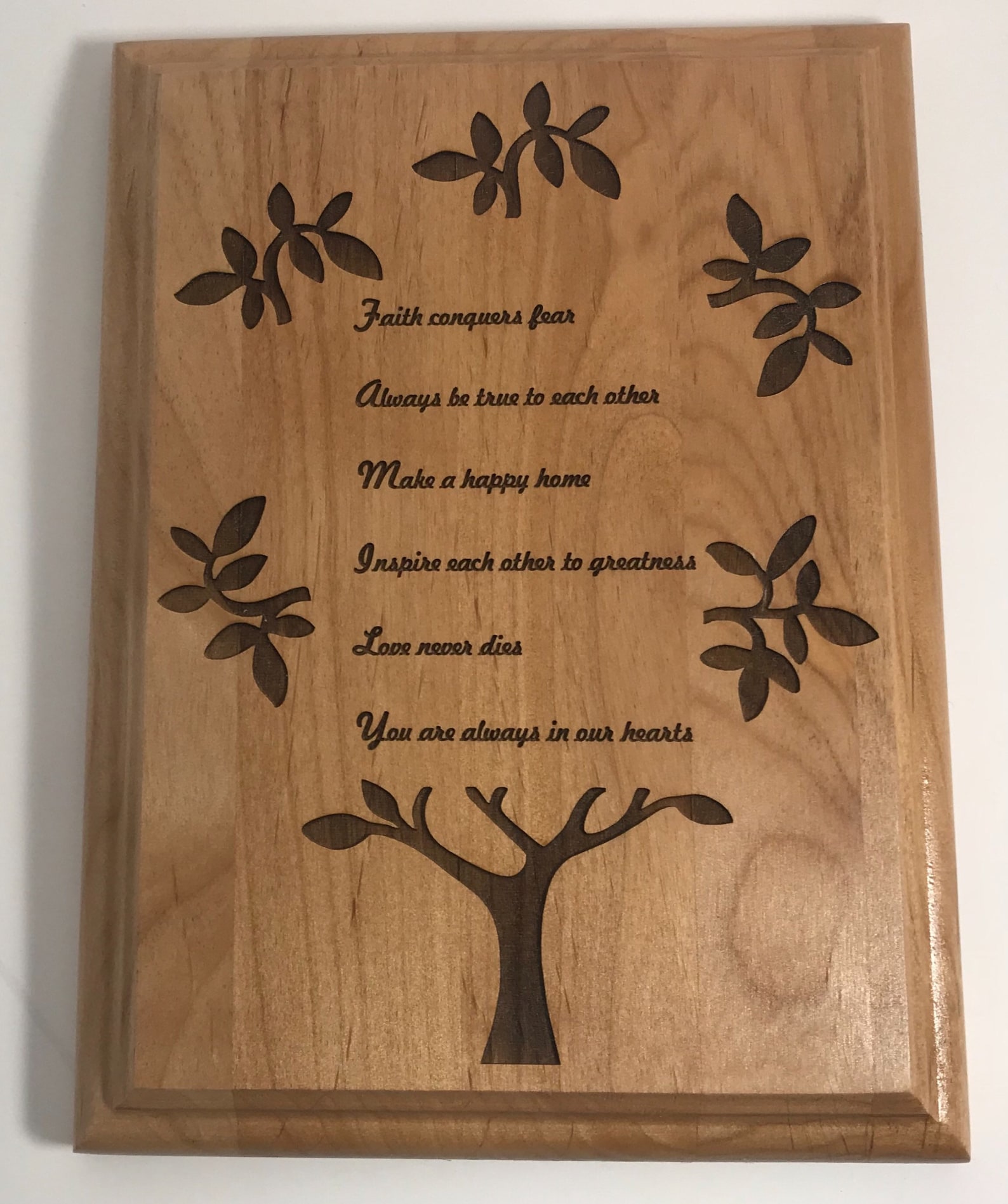 Customized Wood Plaque Family Tree Engraved Plaque - Etsy