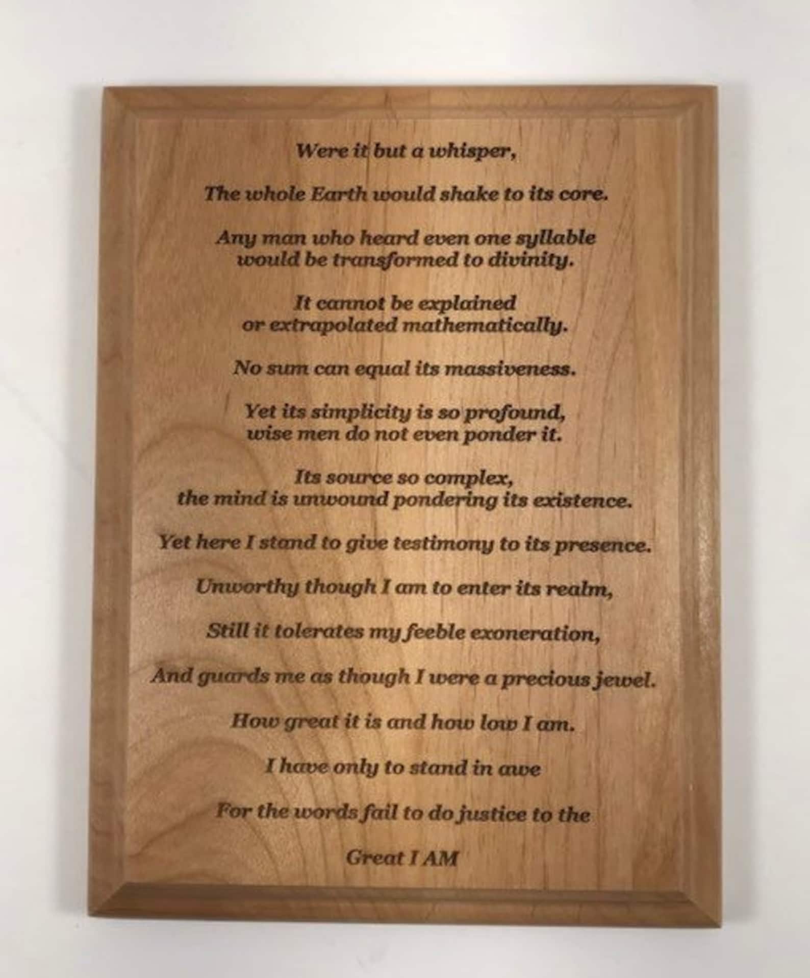Customized Wood Plaque Engraved Plaque Personalized Wood - Etsy