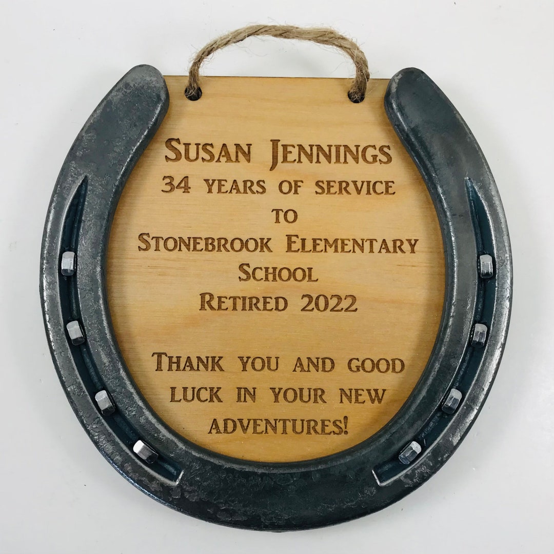 Retirement Plaque, Teacher Retirement, Appreciation Gift, Corporate ...