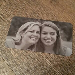 Personalized Wallet Card, Engraved Picture Wallet Insert, Front & Back ...