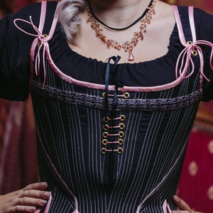 1780 Pair of Stays Corset 18th Century Marie-antoinette Fêtes Galantes ...