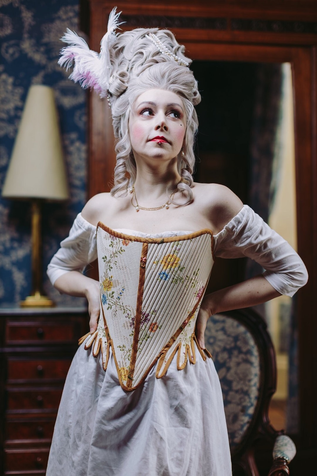 Made to Order 1760 Pair of Stays 18th Century Corset Marie-antoinette ...