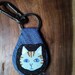 Keyring With Cute Cat Face - Etsy UK