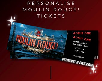 HAMILTON THEATRE TICKET, Digital Download, Editable Template, Print at Home - Etsy