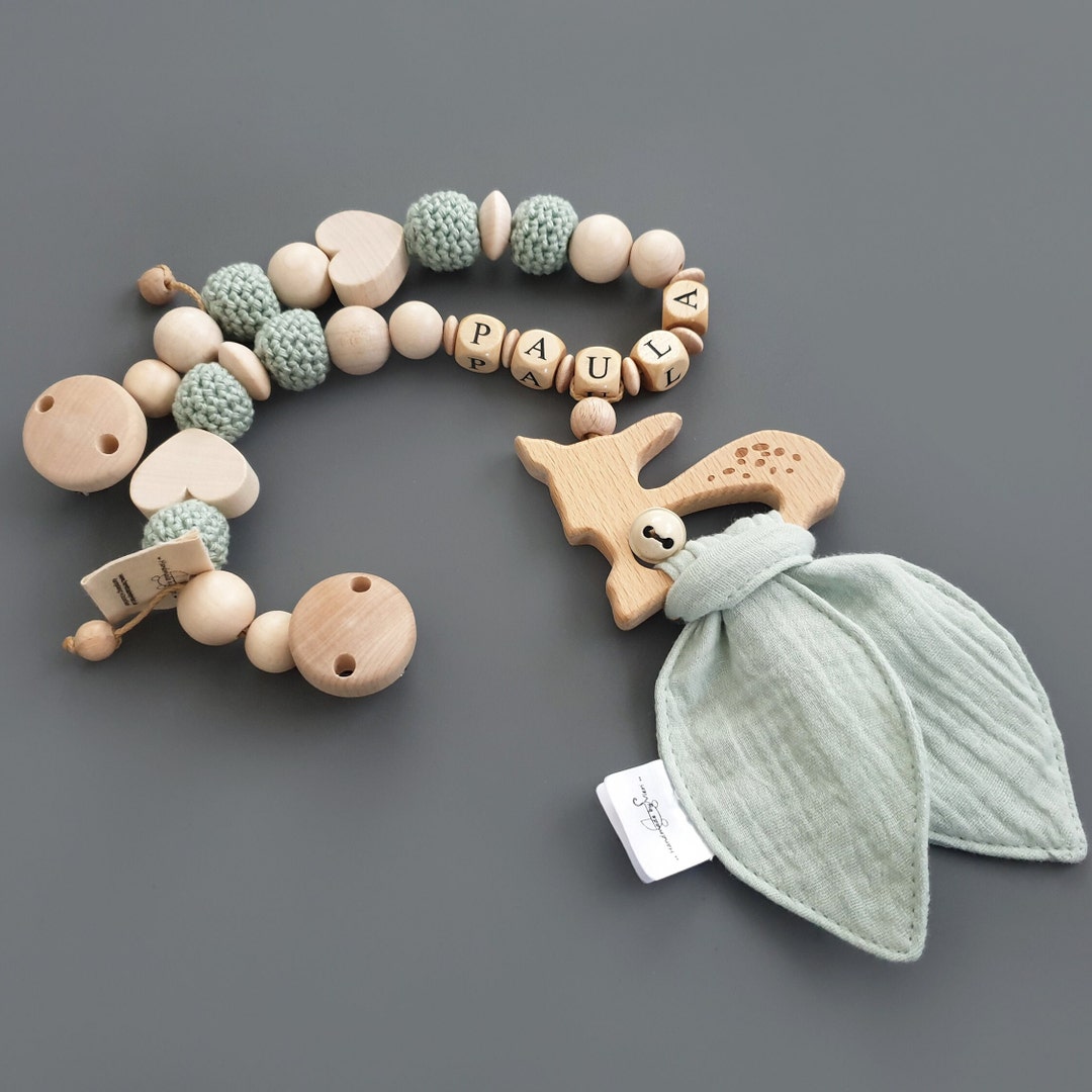 Personalized Stroller Chain | Unique Baby Gift Idea | Crinkle Toy ...