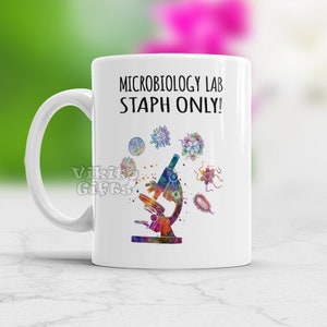 Microbiology Mug Funny Science Gift for Microbiologist Coffee Tea Cup ...