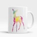 Roe Mug, Roe Watercolor Ceramic Mug, Deer Roe Coffee Mug, Animal Tea ...