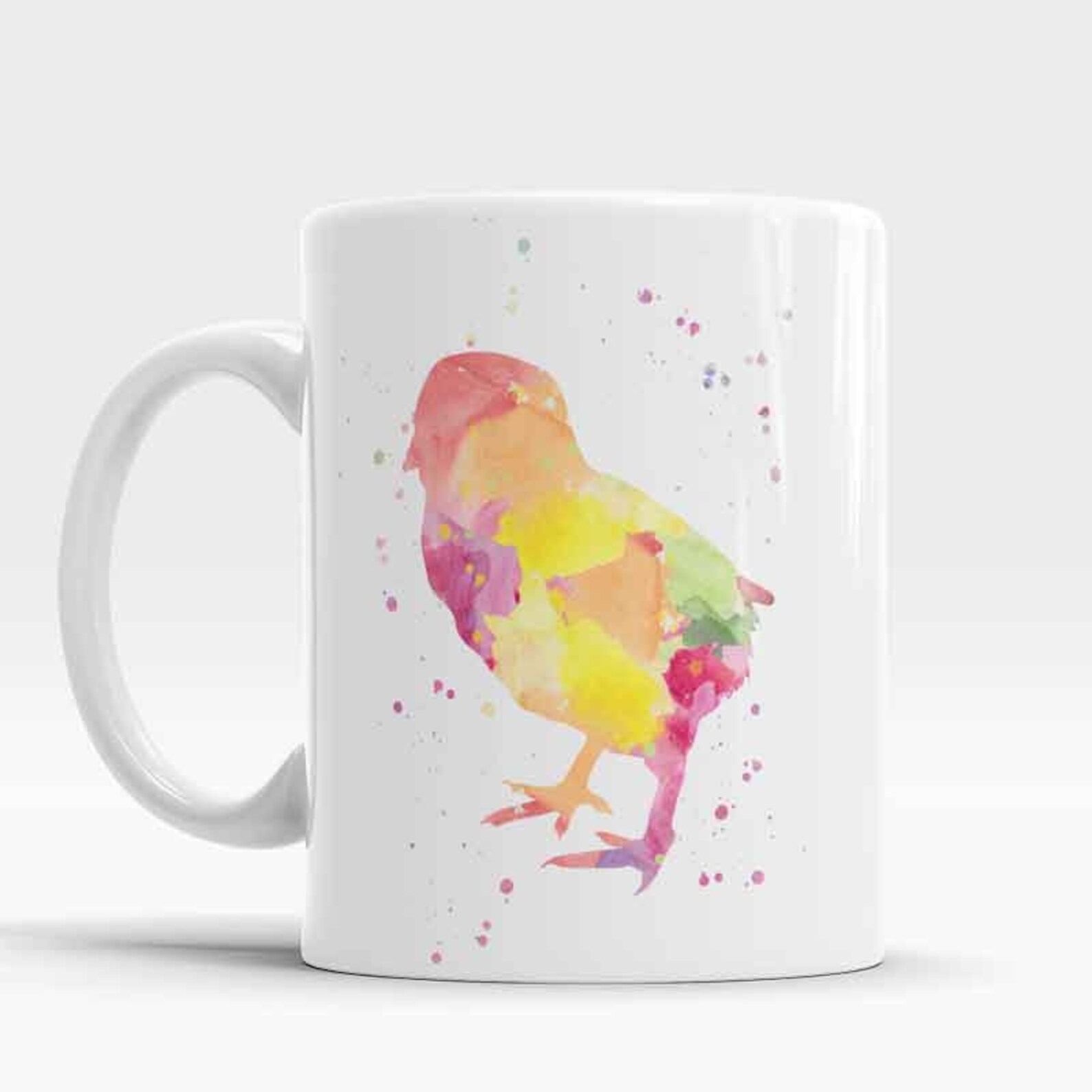 Chicken Mug Chicken Watercolor Ceramic Mug Chicken Coffee | Etsy