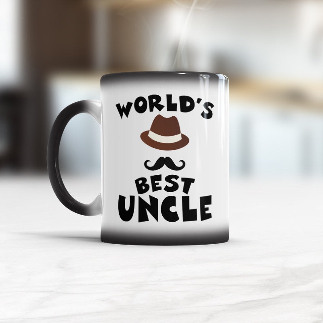 Worlds Best Uncle Mug Gifts for Uncle From Toddler Color Changing ...