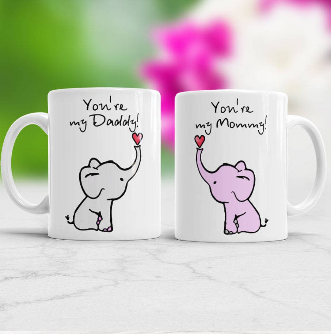 New Parent Gift Mommy and Daddy Mug Set of 2 Mugs for New Mom and New ...