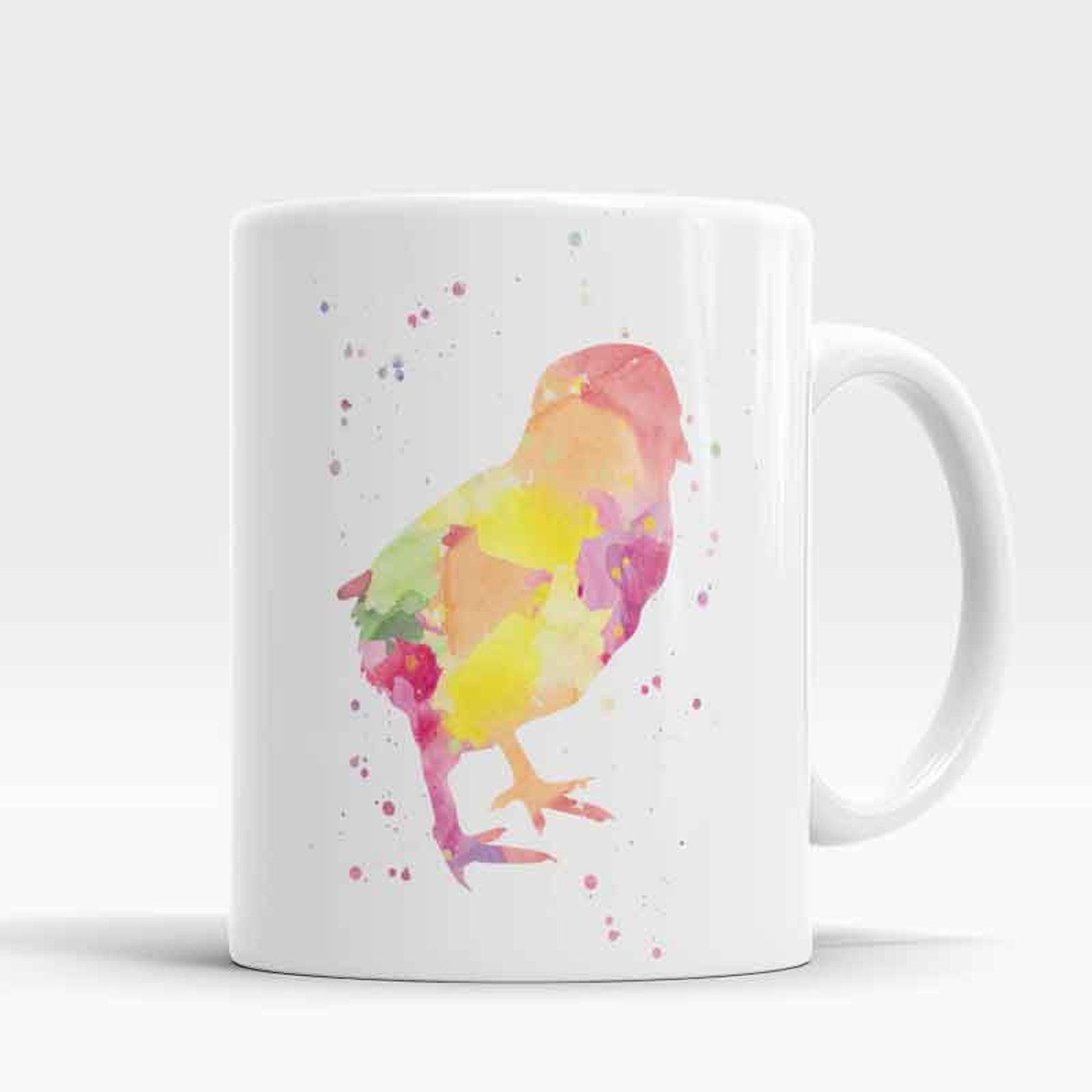 Chicken Mug Chicken Watercolor Ceramic Mug Chicken Coffee - Etsy