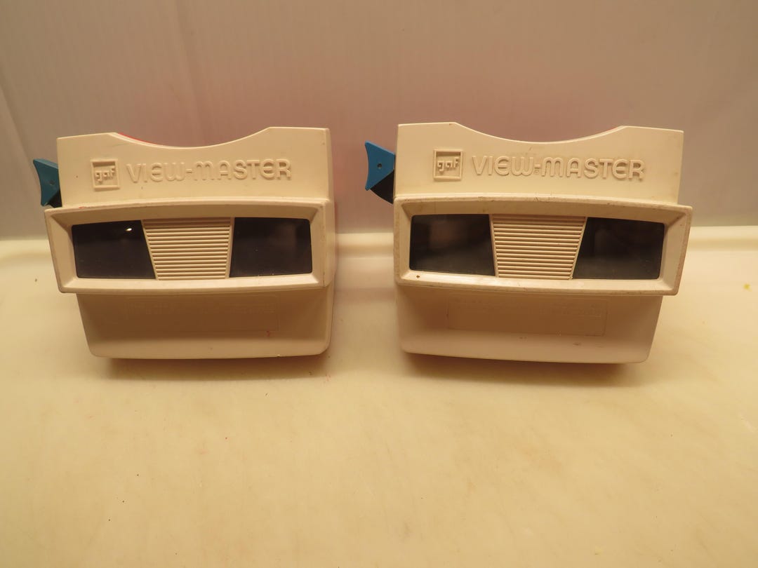 2 Vintage GAF Children's Plastic View Master Red & White Working - Etsy
