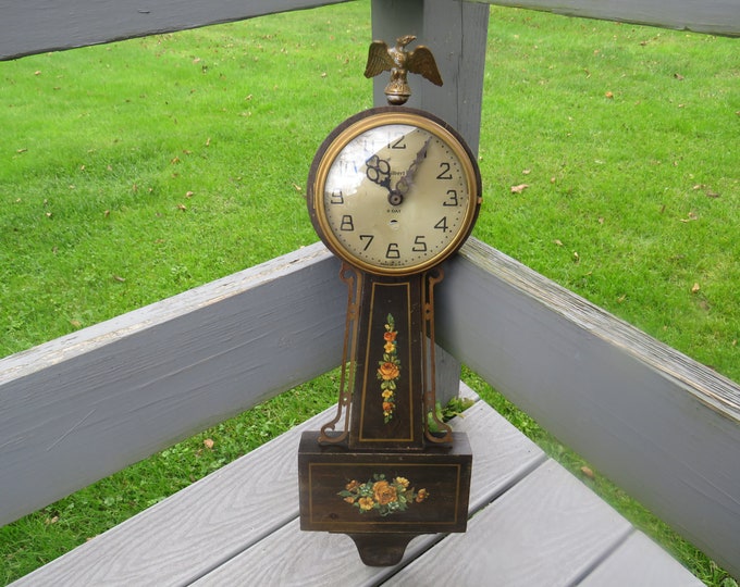 Vintage Gilbert 8 Day Banjo Clock Converted to Battery - Etsy