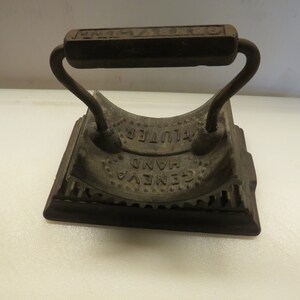 Antique Cast Iron Geneva Hand Flutter Patent 1866 - Etsy