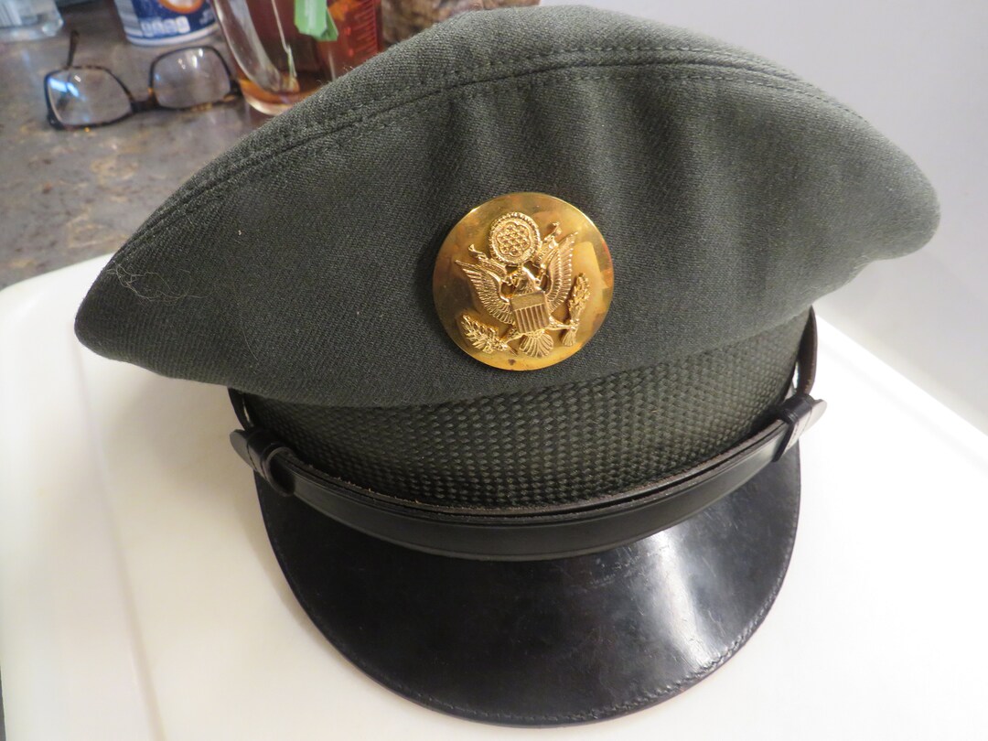 Men's US Army Military Enlisted Dress Hat Korean Conflict Size 6 7/8 - Etsy
