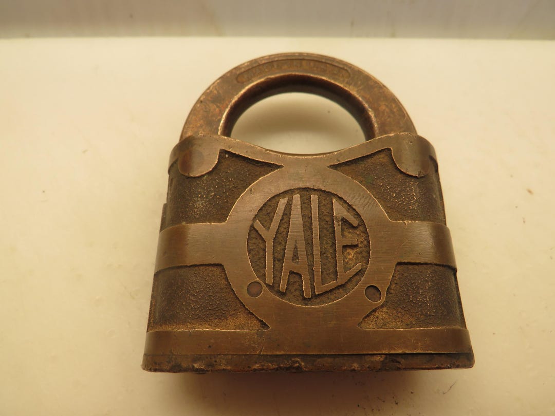 Vintage Brass Yale Padlock Made in USA No Key - Etsy