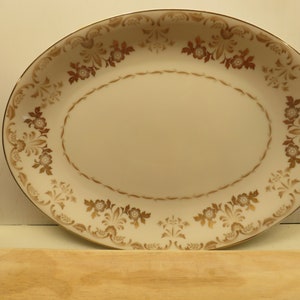 Vintage Harmony House Fine China Oval Serving Platter 12 X 9 Classique Gold Japan - Etsy