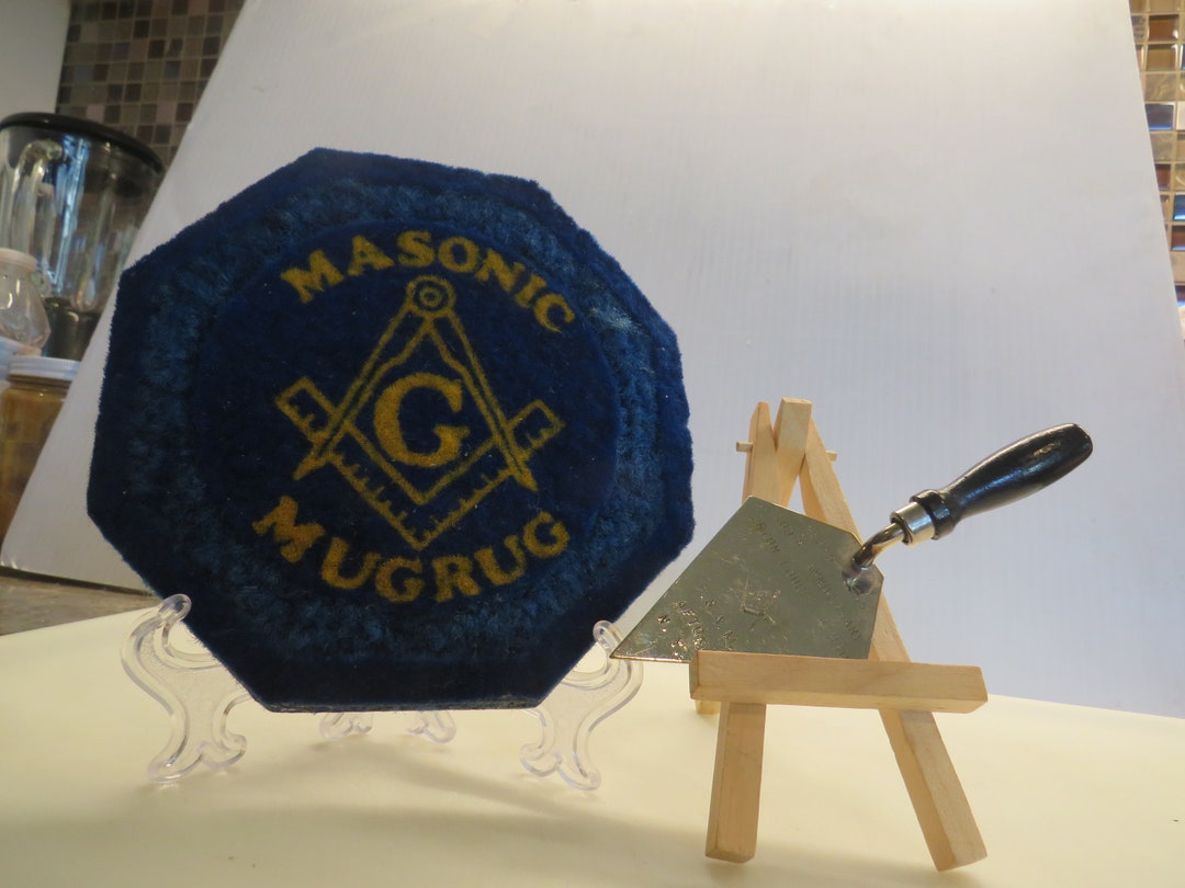 Vintage Mason's Masonic Miniature Trowel & 6 Coaster Tenn. - Etsy