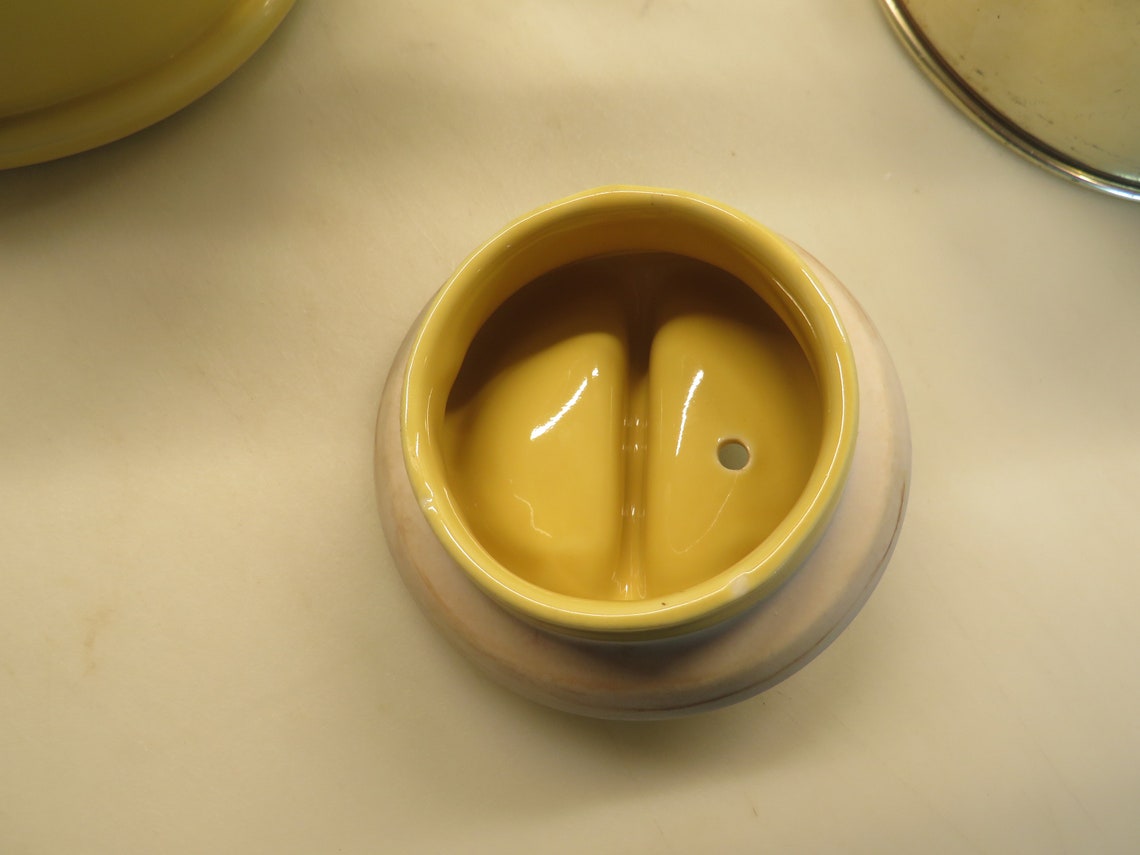 Vintage 1950's Hall China Canary Yellow Tea Pot W/cozy - Etsy