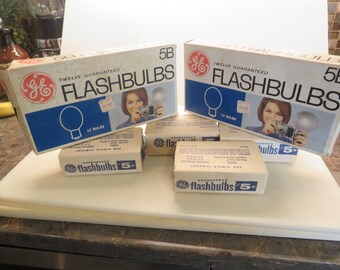 OSRAM XM1 Vacublitz Flash Bulbs Germany 5 Bulbs in the Original Box ...