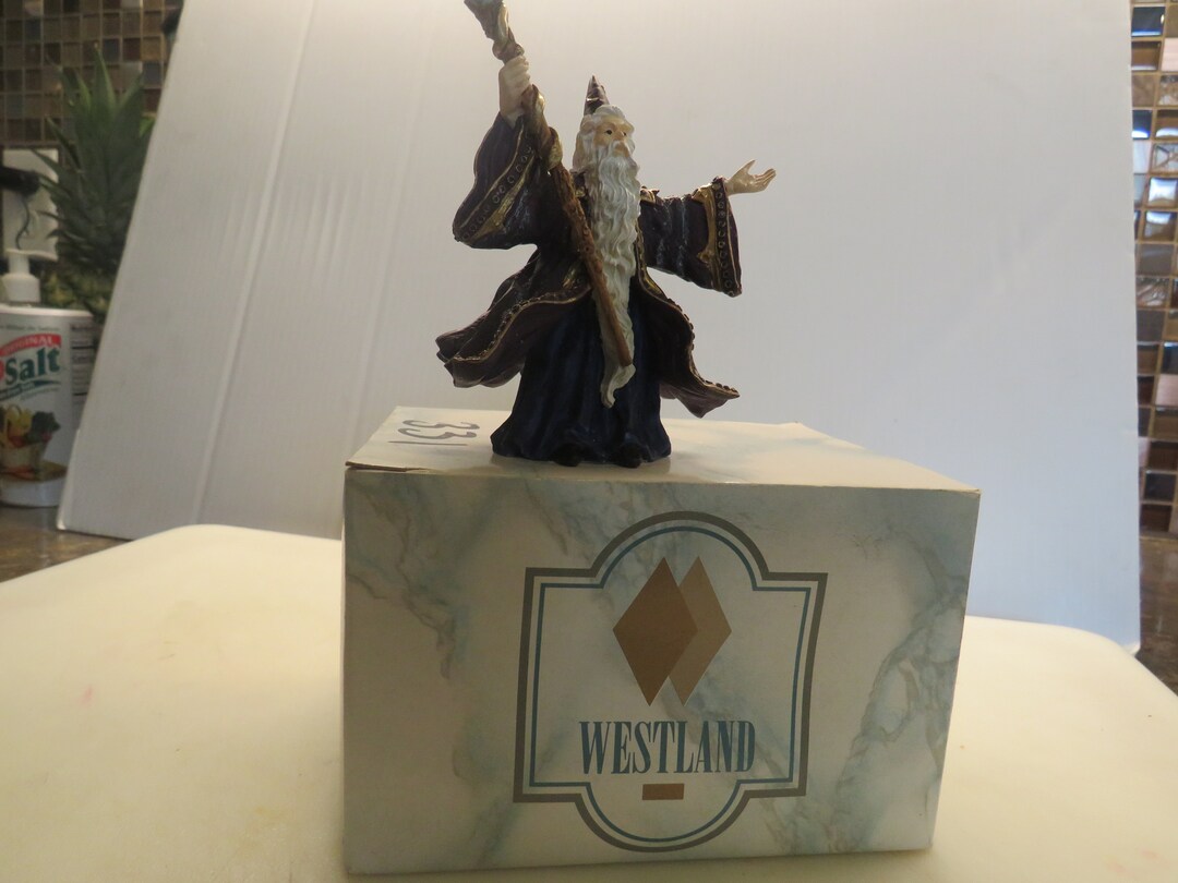 Vintage Westland Wizard Figurine in Box - Etsy