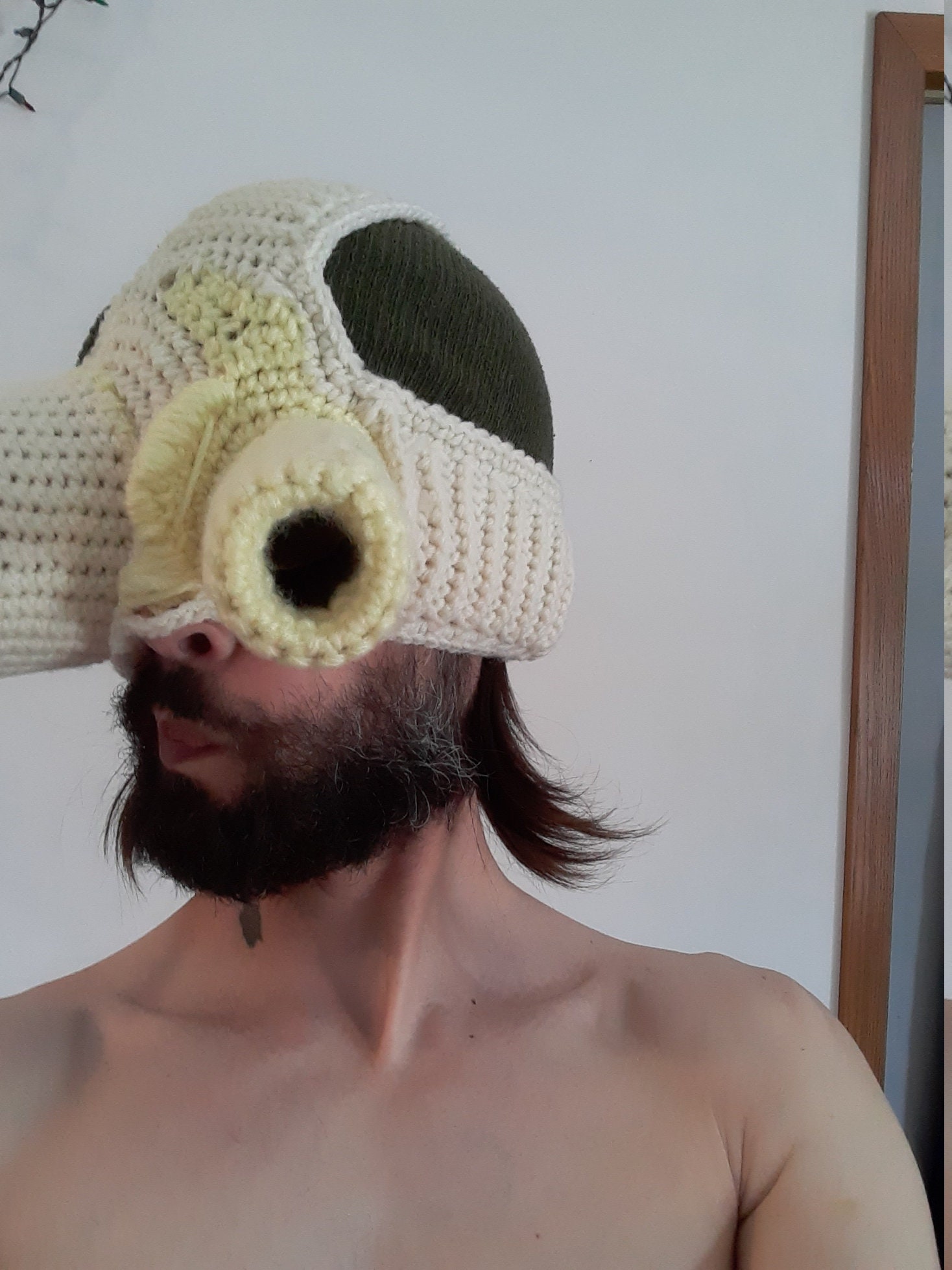 White and Yellow Crocheted Steampunk Goggles - Etsy