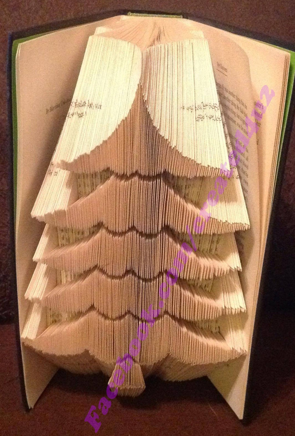 Combi Cut & Fold Book Folding Pattern SIMPLE CHRISTMAS TREE 499 Pages ...
