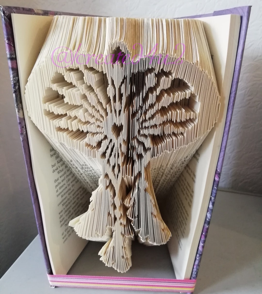 Combi Cut & Fold Book Folding Pattern Intricate HEART DREAM CATCHER 521 ...