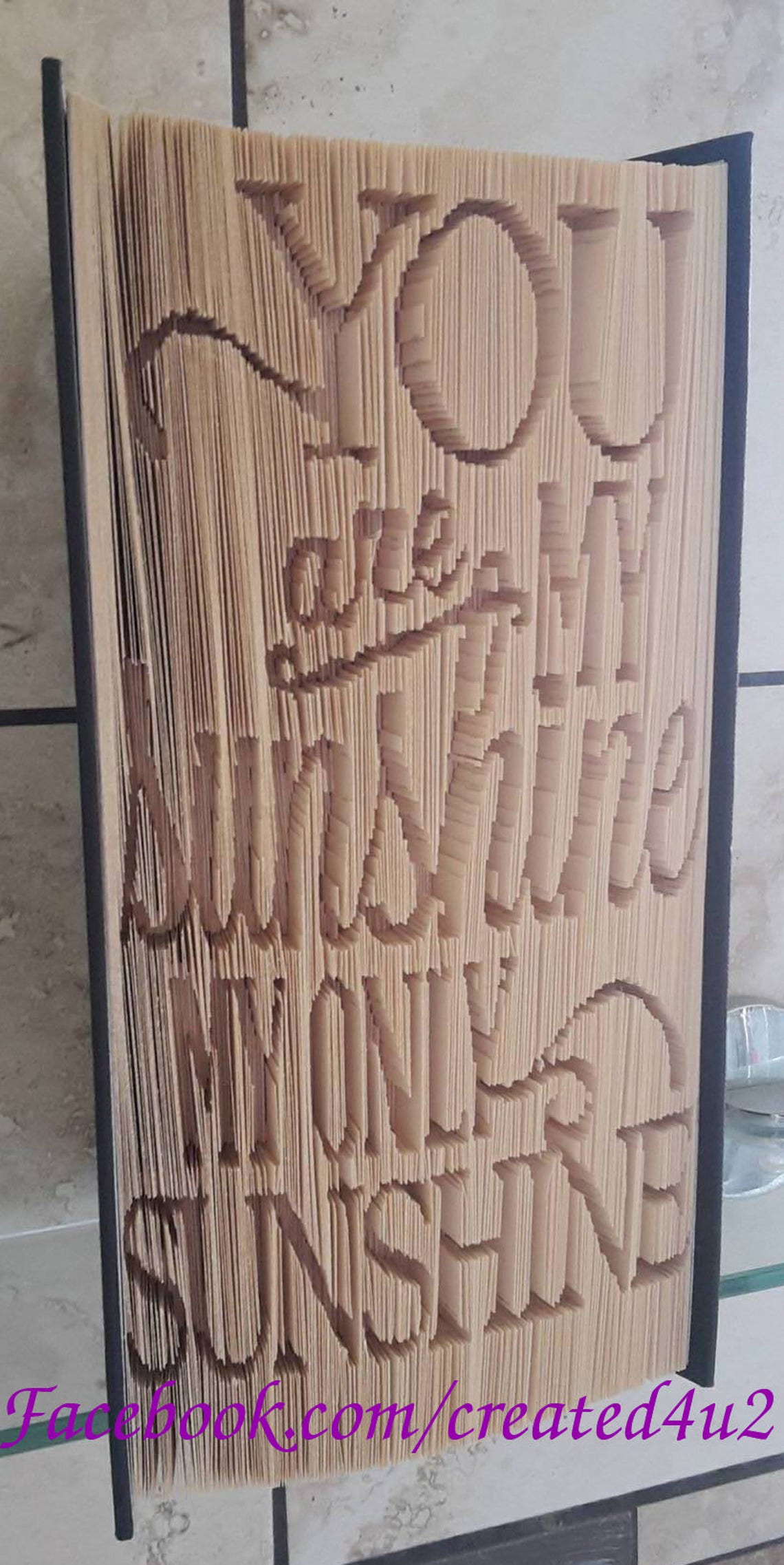 Cut & Fold Book Folding Pattern Intricate YOU ARE My SUNSHINE | Etsy