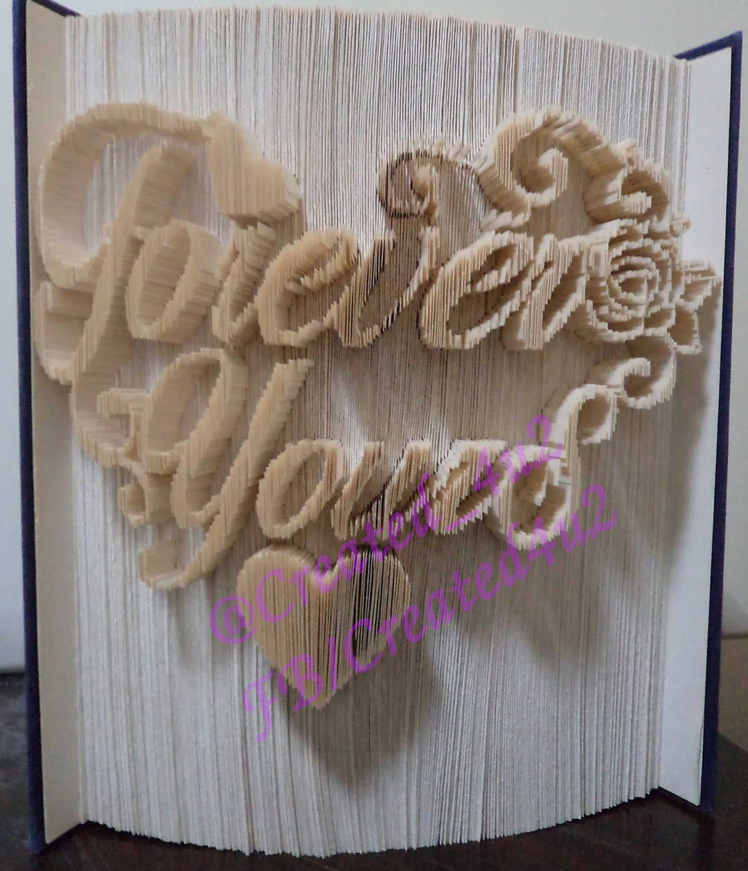 Cut & Fold Book Folding Pattern FOREVER YOURS 599 Pages Gift Special ...