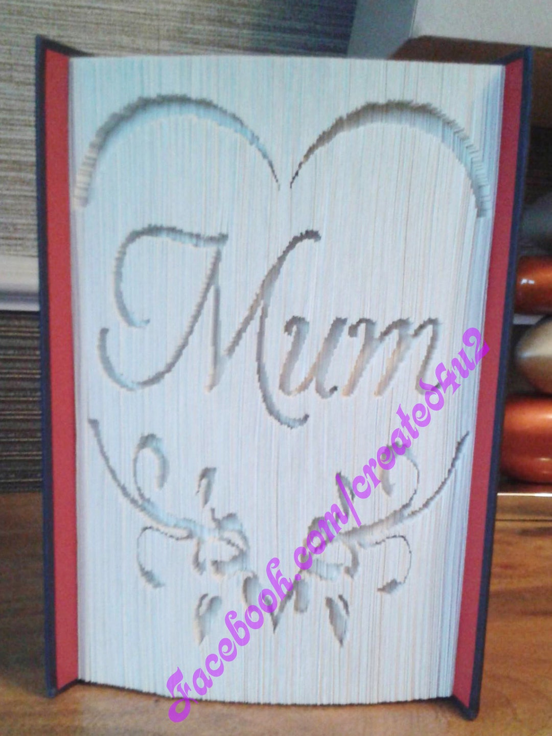 Cut & Fold Book Folding Pattern Mum IN HEART 551 Pages New - Etsy