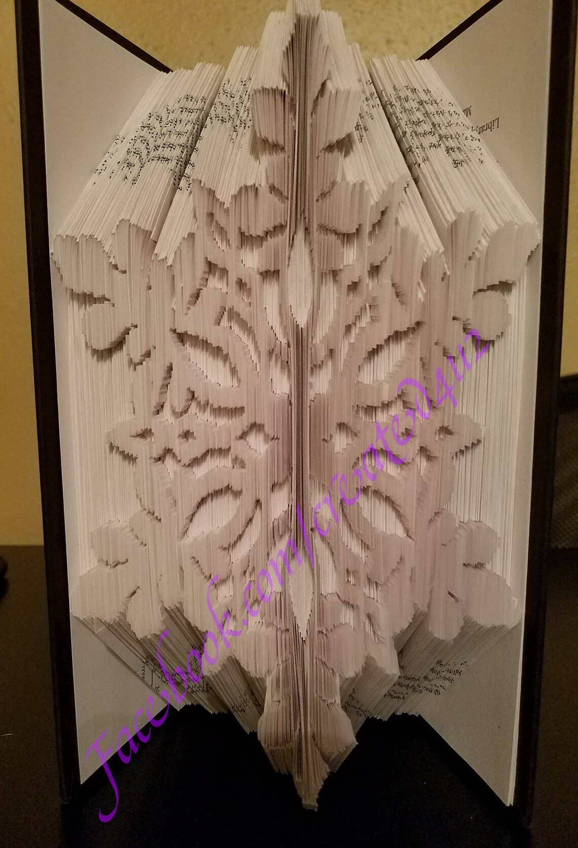 Combi Cut & Fold Book Folding Pattern Winter SNOWFLAKE B 599 | Etsy